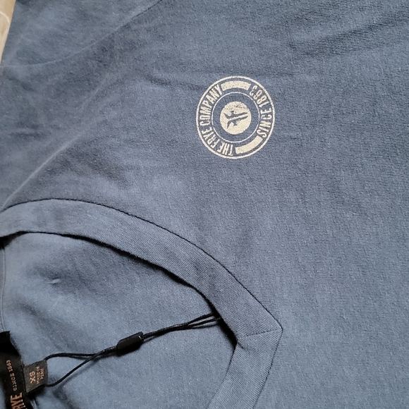 Frye | Tops | Frye Logo Classic Vneck Tshirt In Bering Sea Xs | Poshmark